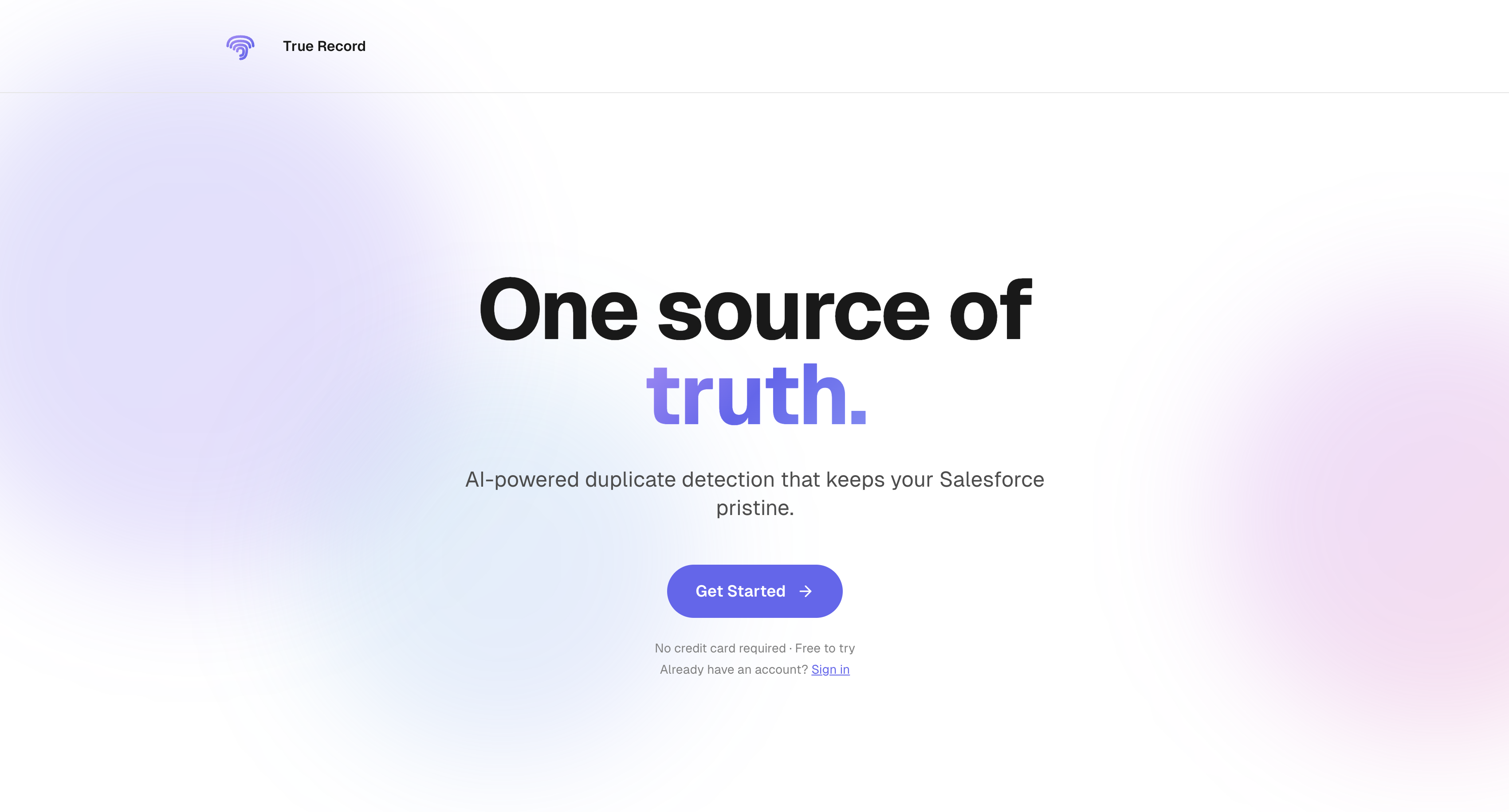 True Record | Salesforce Duplicate Detection & Data Quality